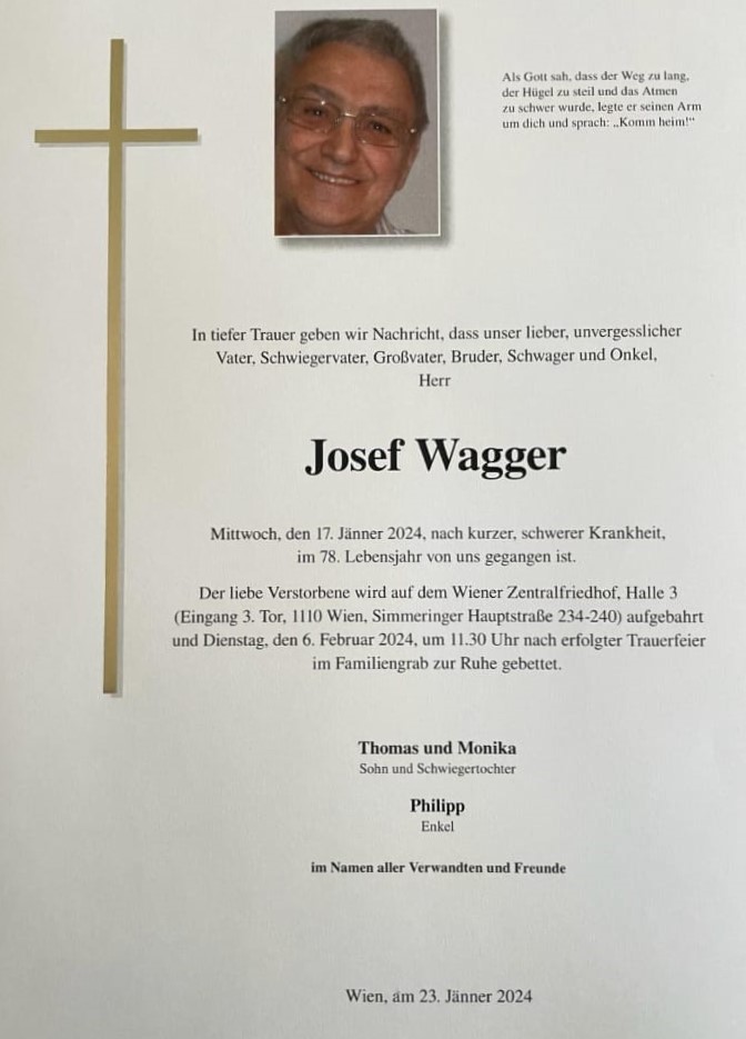 Wir trauern um Josef Wagger - SPORTUNION Bowling Verein